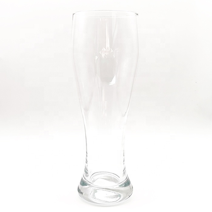 Custom printed wheat pilsner brand beer glasses