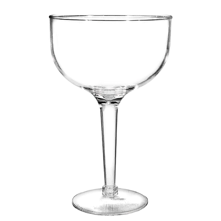 High capacity margarita goblets cocktail glasses