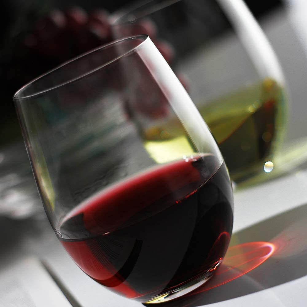 Large water goblets whiskey tasting glasses