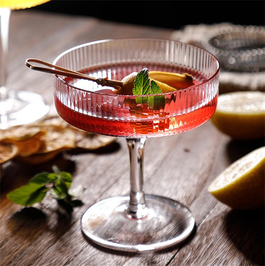 Wedding party bar creative cocktail glasses